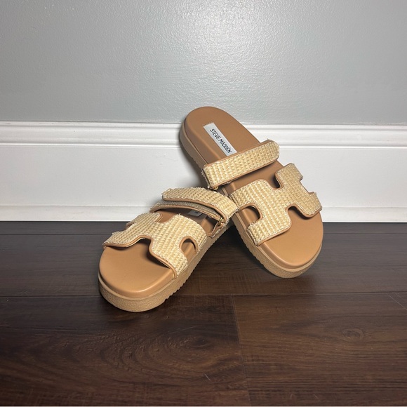 Steve Madden | Shoes | Steve Madden Mayen Natural Raffia Sandals | Poshmark
